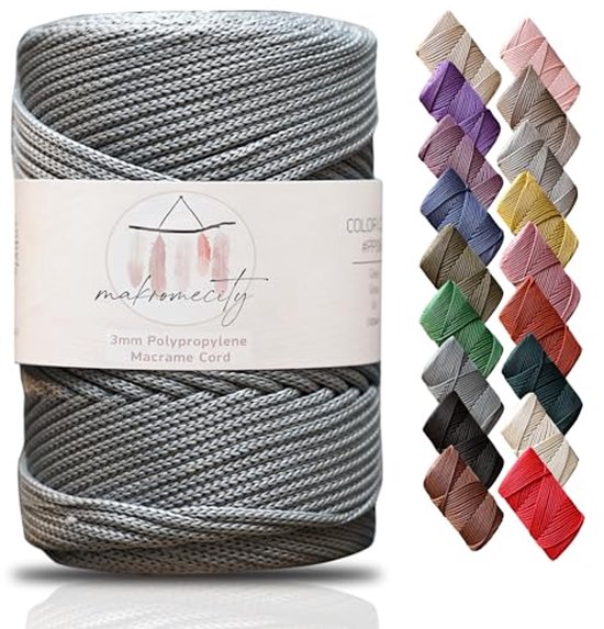 Premium Macramé Koord 3 mm x 120 m - Perfect voor Creatieve Projecten | bol