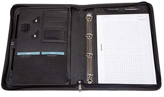 Conferentiemap met Tabletvak en Organisatievakken in Antraciet | bol