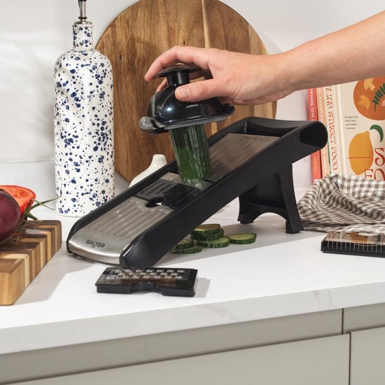 Salter Expert Chef’s Mandoline - 4 Messen | Opvouwbaar | bol