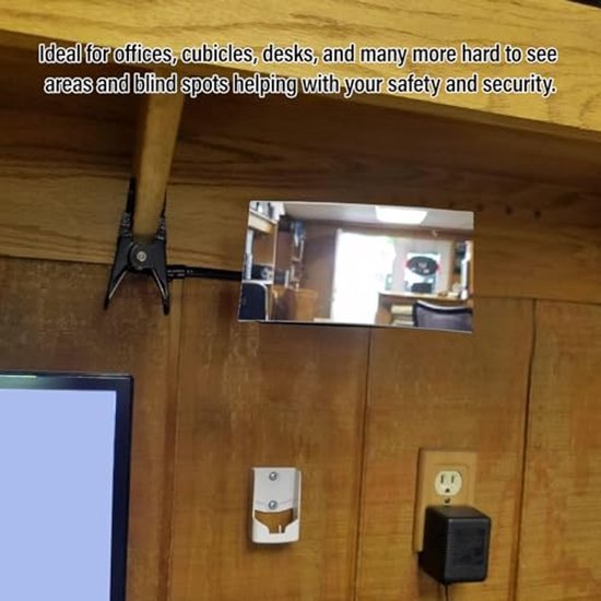 Mumusuki Adjustable Clamp on Security Mirror, Portable Mirror for ...