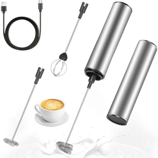 Draagbare Elektrische Melkopschuimer voor Romig Melkschuim - USB ...