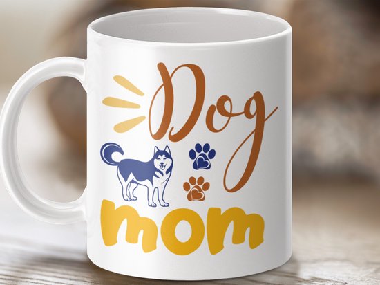 Mok Hond Mama Ontwerp, Husky Mama Mok, Hondenliefhebber Cadeau ...