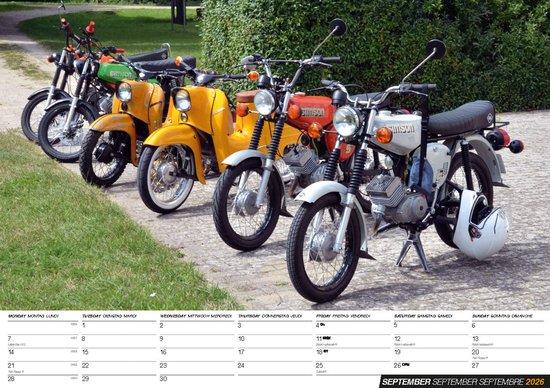 Simson Scooter A3 Kalender 2026 | bol