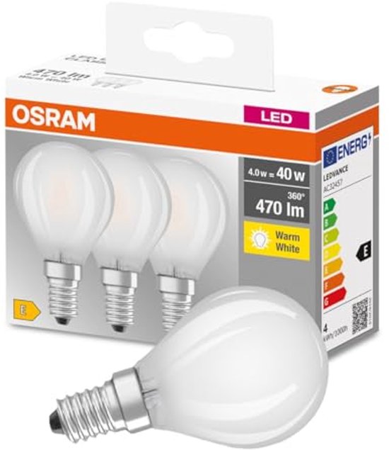 E14 LED Lamp 4W Warm Wit - Energie-efficiëntieklasse A++ | bol