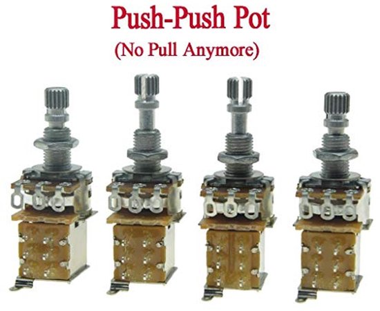 Guitar Bass Push Pot(No More Pull Out) Linear Taper Guitar ...