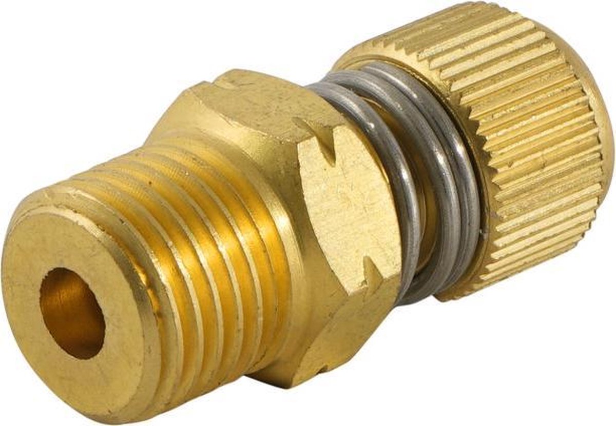 R1/8 Messing Smoorventiel Compact met Geluiddemper - MSLC2-01 | bol.com