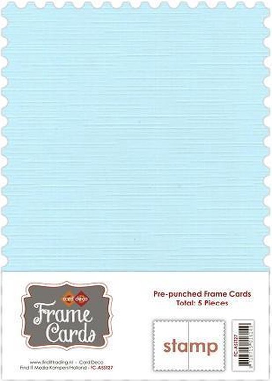 Frame Cards - Stamp - A5 - Babyblauw | bol.com
