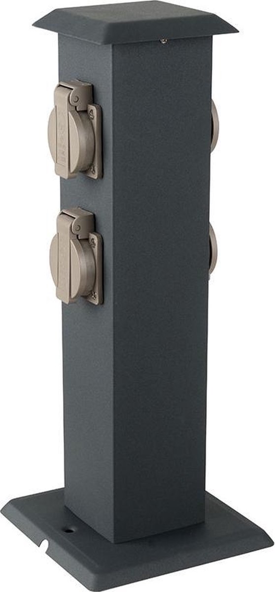 V-tac VT-1155-4 Tuinpaal met 4 stopcontacten - IP44 | bol.com