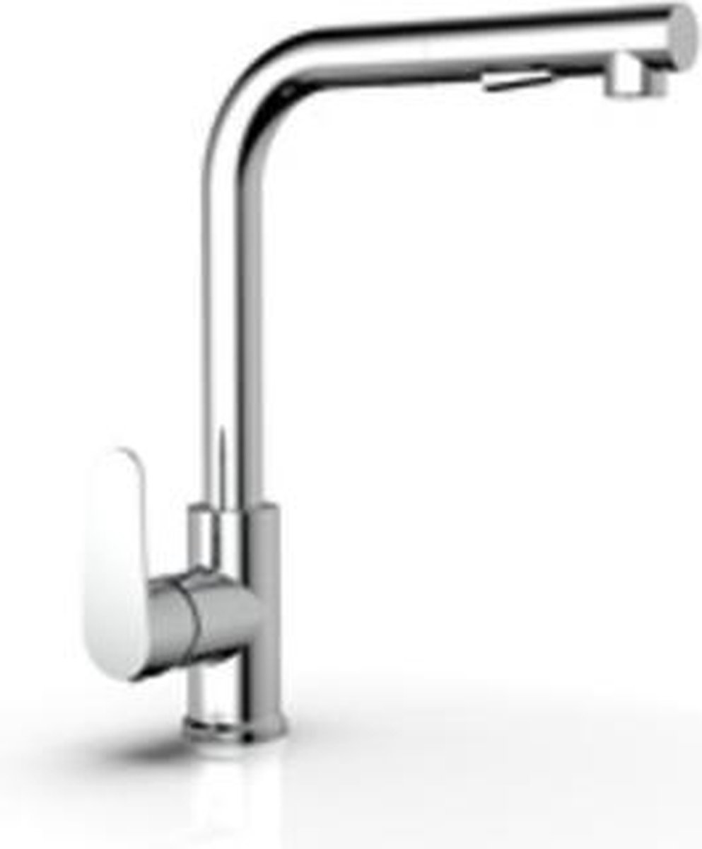 Plieger Dour Keukenkraan – Kraan Chroom – Uittrekbare Uitloop – 1 Hendel – Keukenkraan... | bol.com
