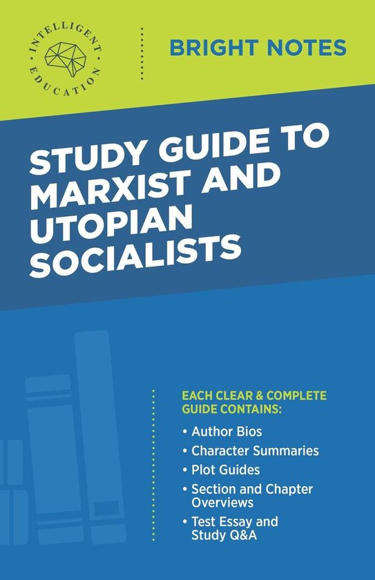 Bright Notes - Study Guide to Marxist and Utopian Socialists (ebook ...