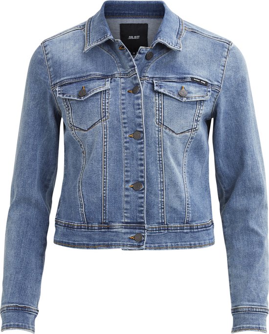 Object Objwin New Denim Jacket Noos Jassen Dames - Lichtblauw - Maat 40 ...