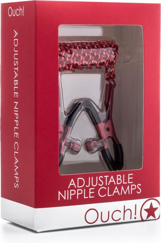 Adjustable Nipple Clamps - Red - Valentine & Love Gifts - Clamps | bol.com