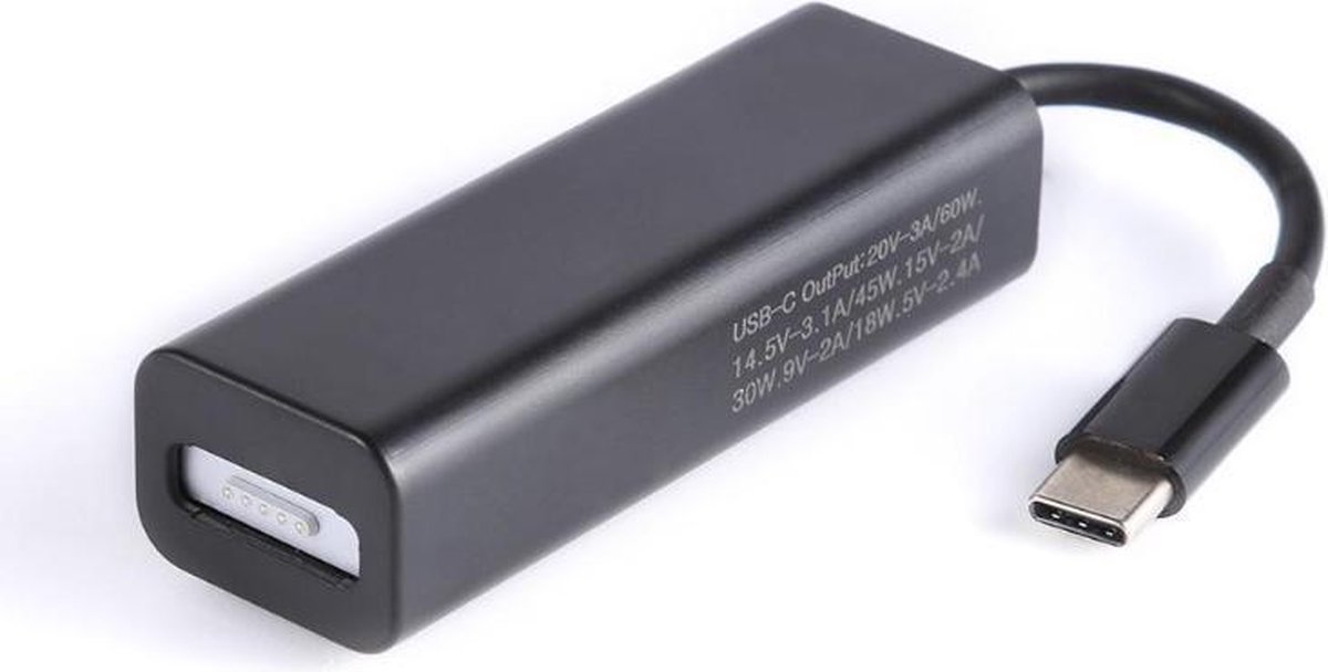 Usb 3.1 type c mannelijk naar magsafe 2 5pin vrouwelijk kabel snoer ...