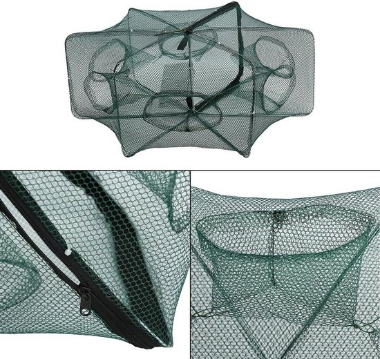 Automatisch Opvouwbaar Visnet voor Kreeften en Garnalen - Nylon ...