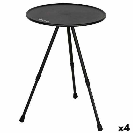 Vouwtafel Aktive Zwart 37 x 55 x 37 cm (4 Stuks) | bol