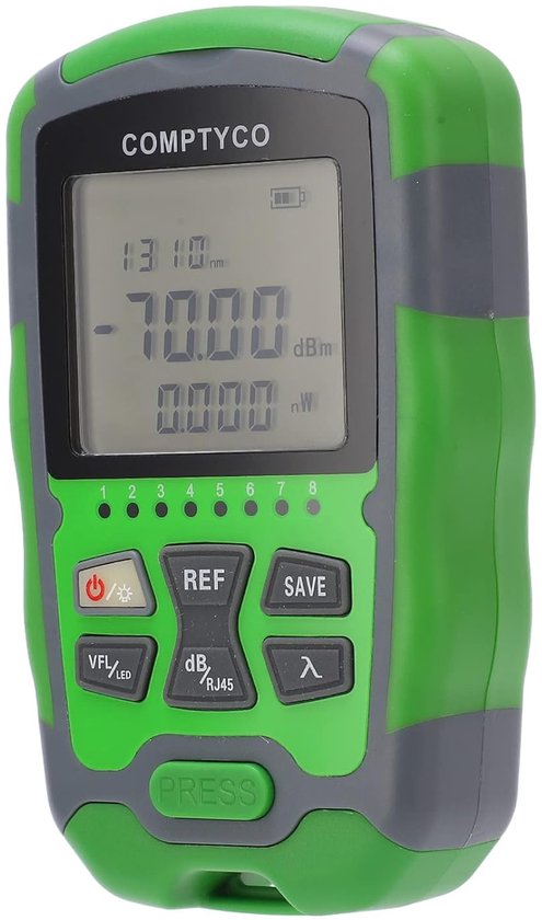 Optical Power Meter, -70~+10 DBm Fiber Optic Power Meter, Portable ...