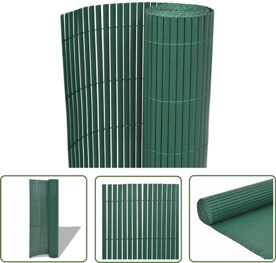 vidaXL Pvc Schutting - Tuin Hek - Tuinafscheiding dubbelzijdig 90x500 ...