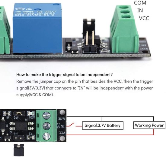 3V Relais Schakelbord Optocoupler Module voor IOT ESP8266 (5 stuks) | bol