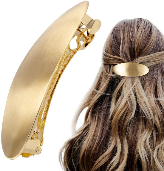 Kinretixia ovale haarclip, vintage metalen haarclip, Franse haarclips ...