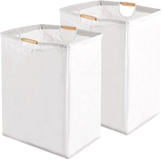 Grote wasmanden set - Ruimtebesparend - 2 stuks | bol