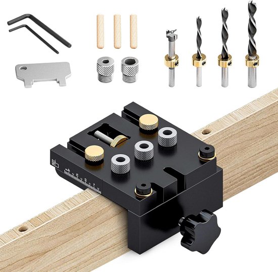 Allecto plus - 3-in-1 Houten Deuvelboormal Kit 6/8/10/15mm voor ...