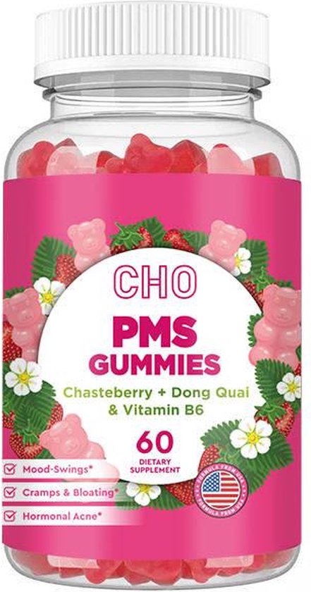 Aardbei PMS Gummies (Vegan ) | bol