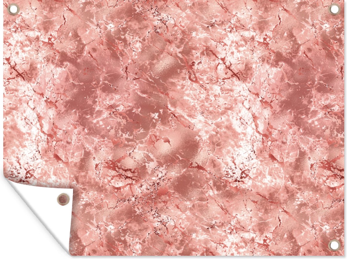 Tuin decoratie Rosé - Marmer - Stenen - Luxe - 40x30 cm | bol.com