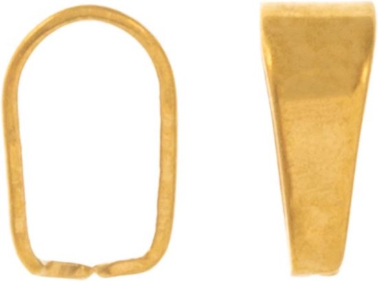 Stainless Steel Bail Hanger Klem (7 x 4 x 3 mm) Goud (10 Stuks) | bol