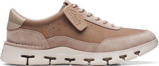 Clarks Nature X One Sneaker - Mannen - Taupe - Maat 7 | bol.com