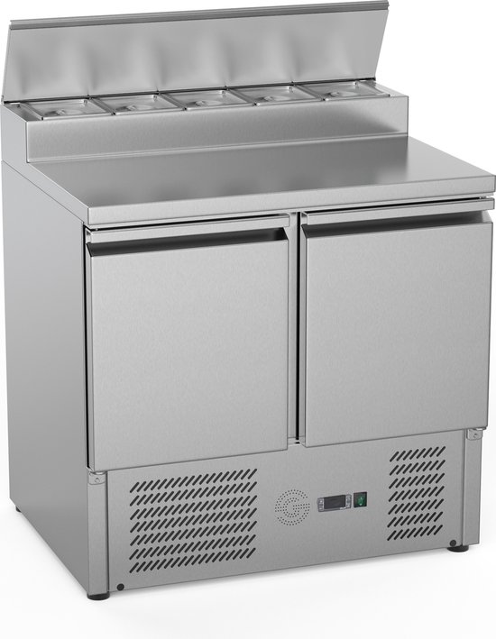 Saladette - 2 deurs - H 97 x 90 x 70 CM - 240 Liter - Excl. 1/6 GN ...