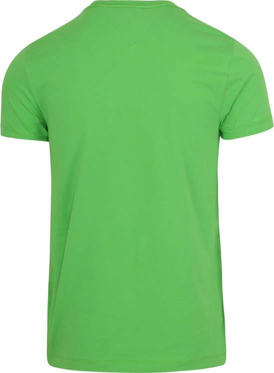Tommy Hilfiger - Logo T-shirt Fel Groen - Maat S - Modern-fit | bol