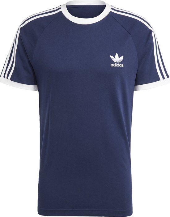 adidas Originals Adicolor Classics 3-Stripes T-shirt - Heren - Blauw - 2XL | bol