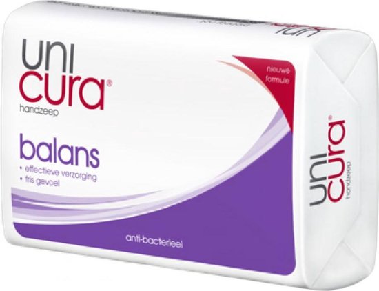 12x Unicura Tabletzeep Anti Bacterieel Balans 180 gr | bol