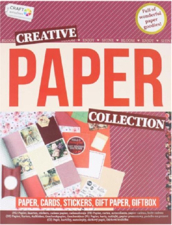 Creative paper collection, paper, cards, stickers, gift paper, gift box ...