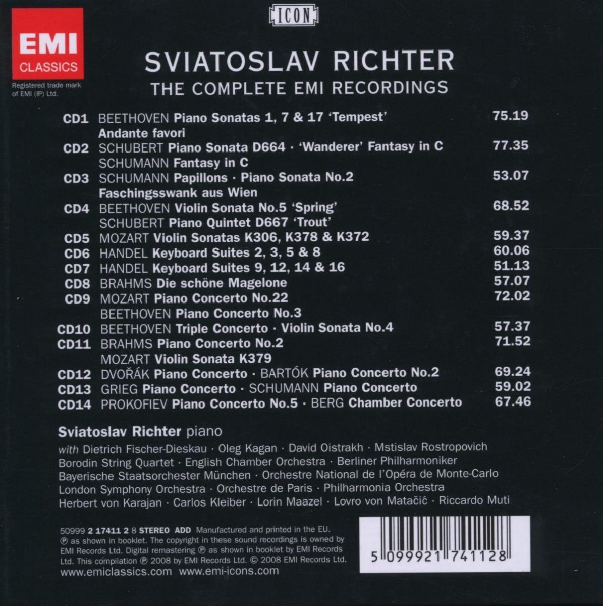 Sviatoslav Richter: The Master, Sviatoslav Richter | CD (album) | Muziek | bol.com