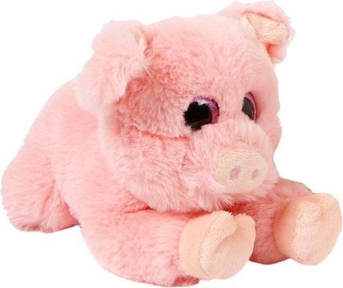 Take Me Home Knuffel Varken Liggend 20 Cm Pluche Roze | bol.com
