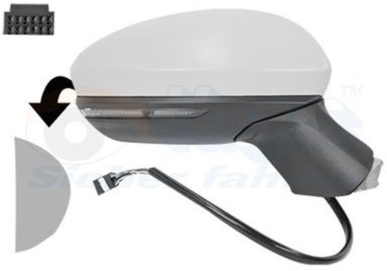VanWezel 4422818 - Rétroviseur éléctrique complet droit pour Renault ...