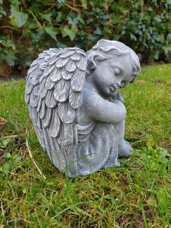 betonnen tuinbeeld , engel | bol