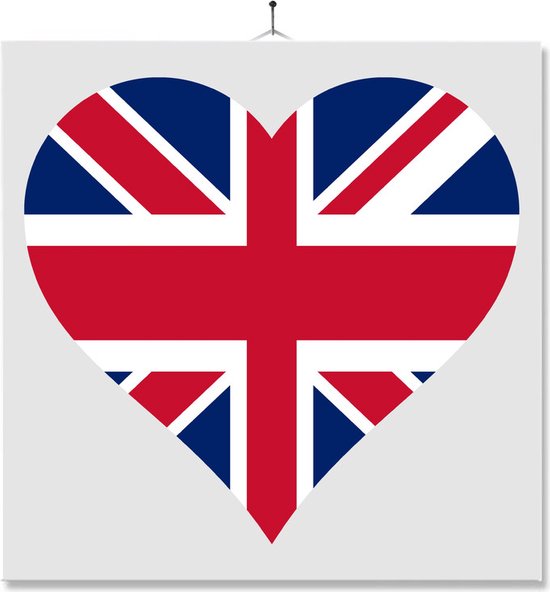 Tegel Met Opdruk | Hart | Vlag | UK | bol