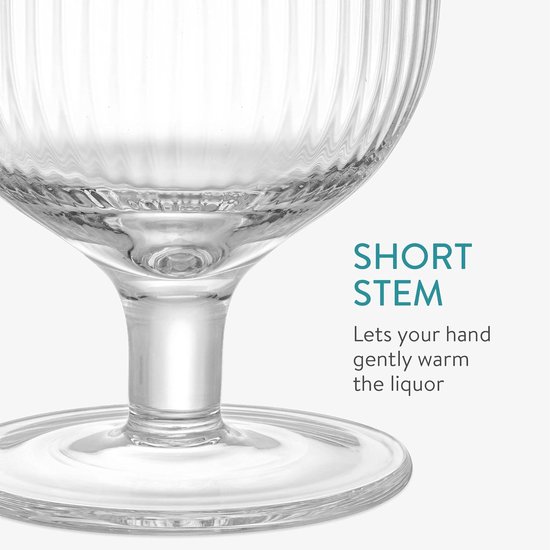 set van 4 - Draaibare drinkglazen - Cognac Brandy Snifters Stijlvol ...