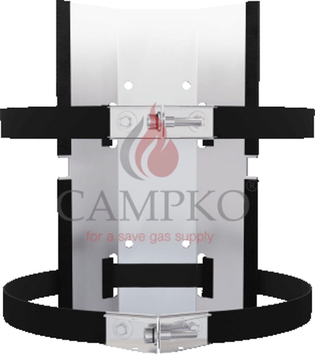Campko RVS gasfles beugel set | bol