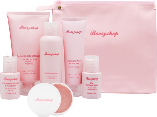 Boozyshop ® Skincare Set Luxe Routine Gemengde Huid - Pore Serum, Toner ...