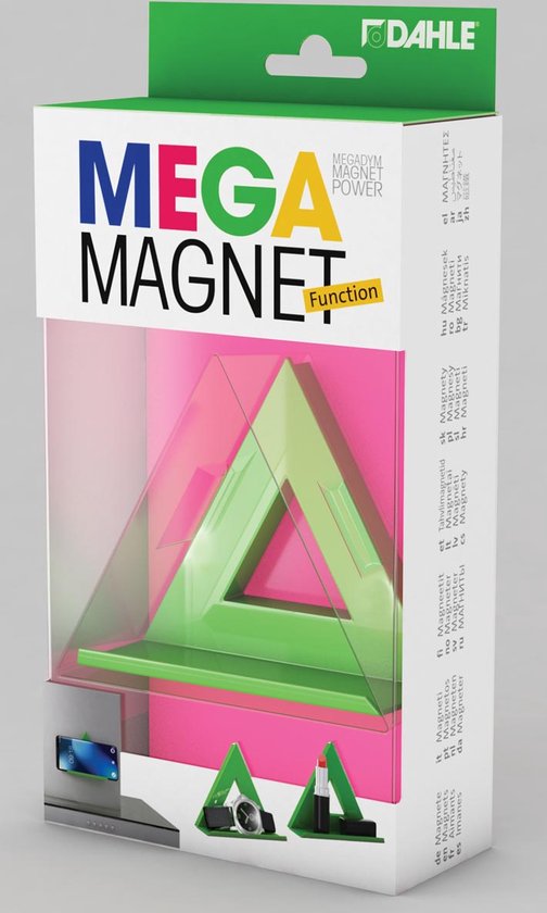Dahle Magneet Mega Magnet Delta XL, grün 75 x 75 mm, mit Ablage (b x h ...