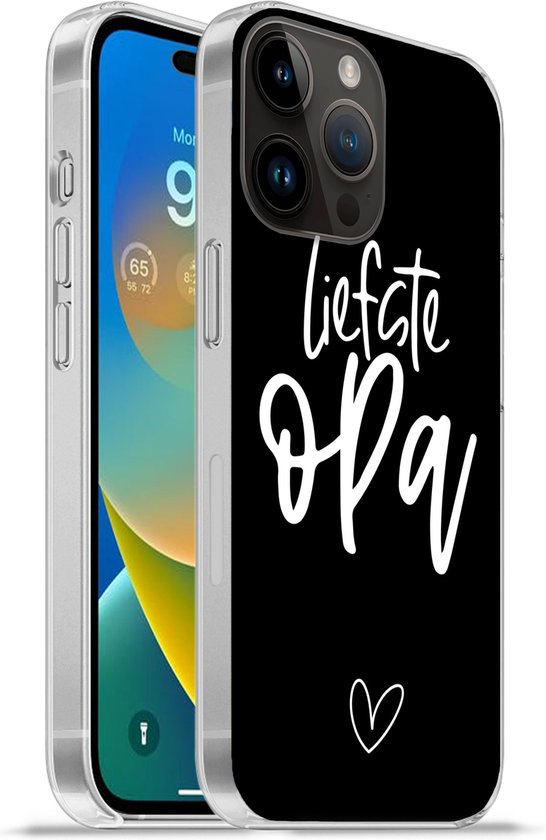 Telefoonhoesje Geschikt voorApple Iphone 14 Pro Max hoesje - Opa - Spreuken - Liefste... | bol
