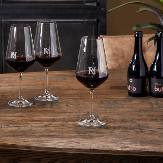 Riviera Maison Wijnglas - RM Monogram Wine Glass - Transparant | bol.com