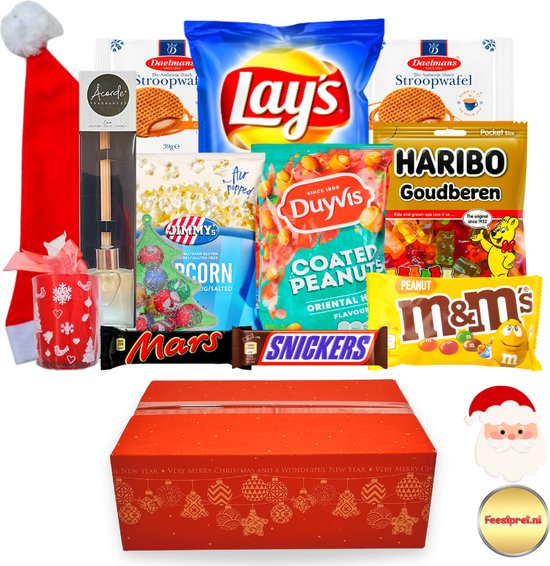 Feestpret Cozy Christmas Kerstpakket – Feestpakket – Snacks ...