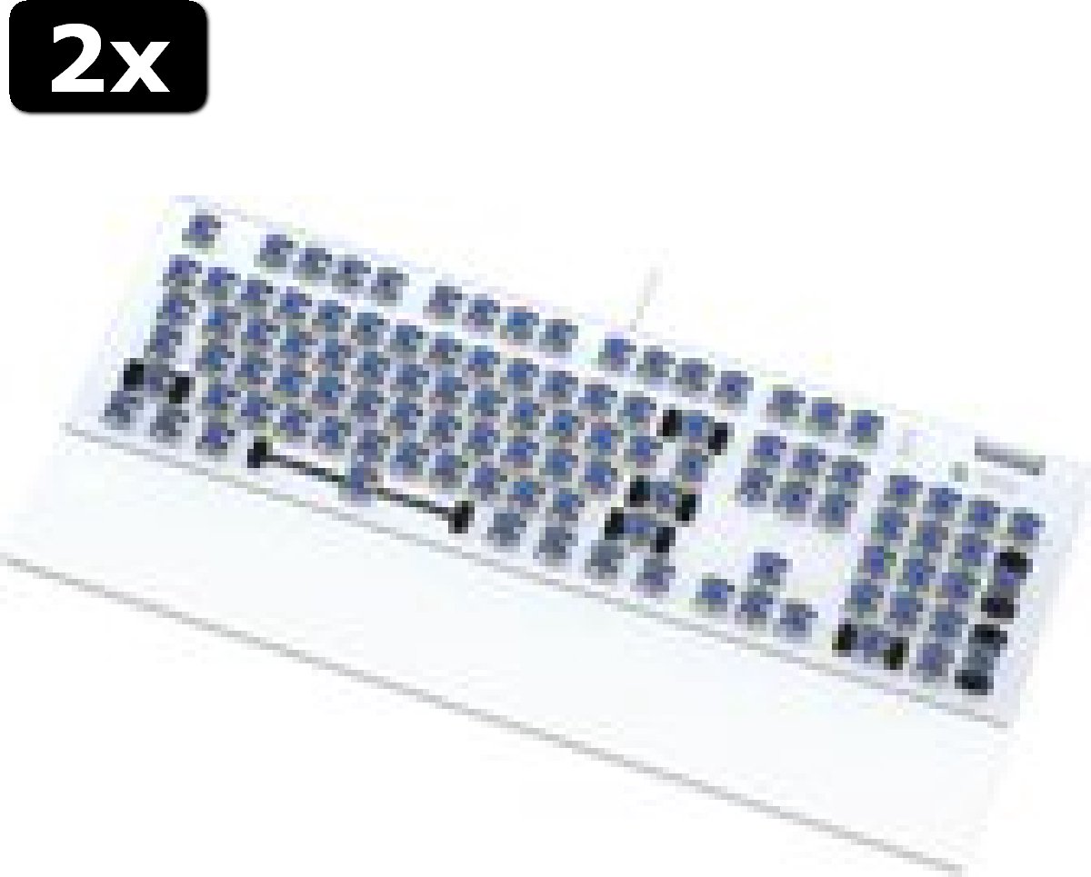 2x SPC Gear GK650K Omnis clavier USB QWERTY US International Wit | bol.com