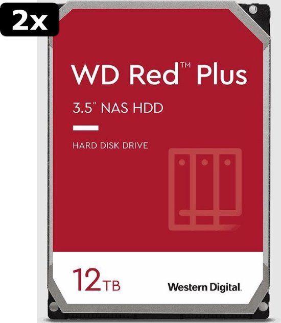 2x Western Digital Red Plus - 12 TB | bol