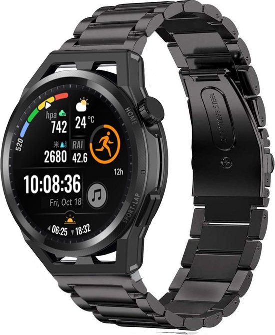 Titanium Smartwatch bandje - Geschikt voor Huawei Watch GT Runner ...