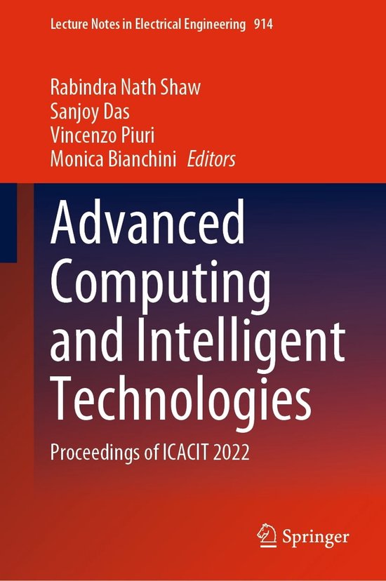 Advanced Computing and Intelligent Technologies (ebook) | 9789811929809 ...